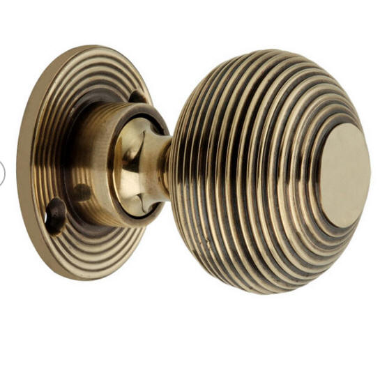 Antique Reproduction Solid Brass Door Knobs